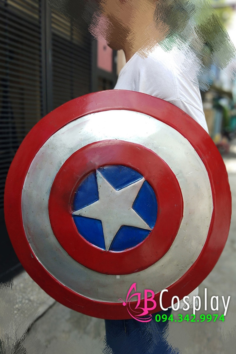 Khiên Captain America Hợp Kim Lớn 60Cm - Tỉ Lệ 1:1 Giá Tốt - BBCosplay.com